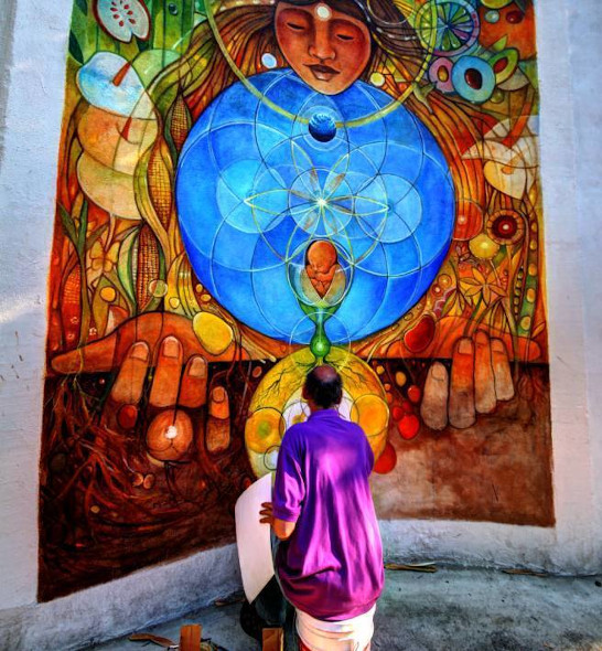 Unveiling of the Mural T’zunun, Maestro Carlos Cabán | Discover San ...